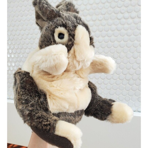 Folkmanis Puppets | Toys | Folkmanis Realistic Brown White Dutch Bunny ...